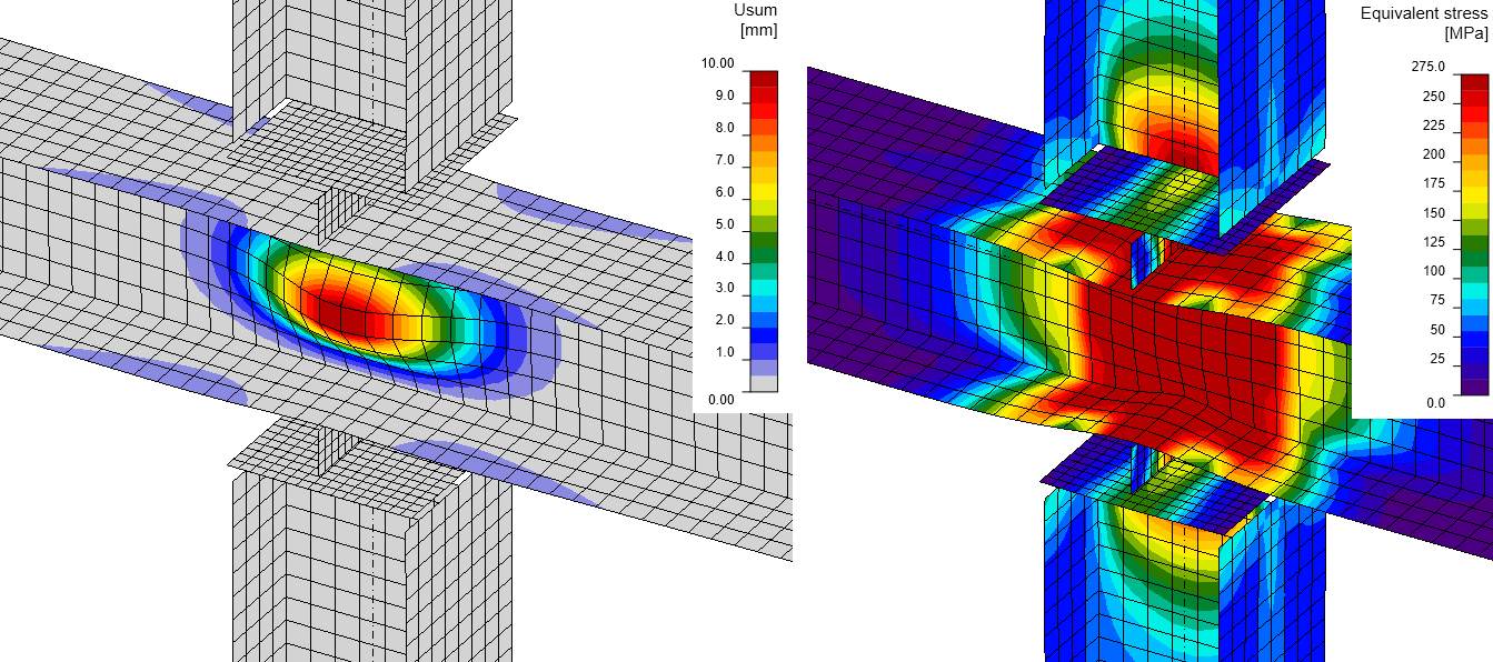Beam or column web with concentrated forces | IDEA StatiCa