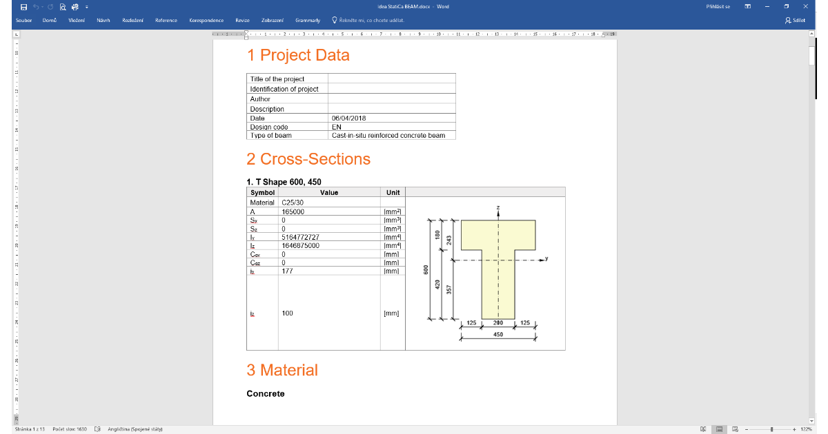 How to export report to MS Word or PDF | IDEA StatiCa