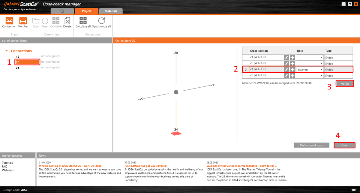ETABS BIM link tutorial for connection design | IDEA StatiCa