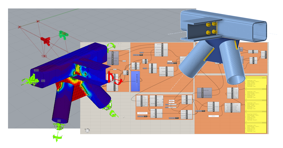 Grasshopper API link - bulk calculation of steel joints | IDEA StatiCa