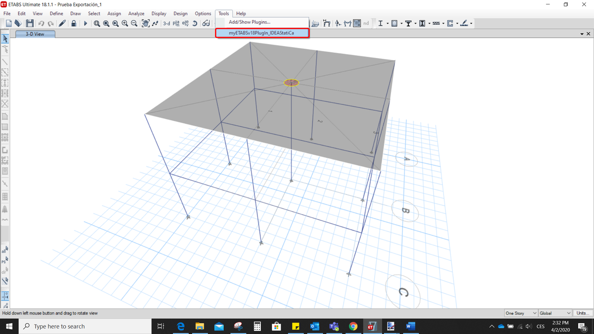 ETABS BIM link tutorial for connection design | IDEA StatiCa