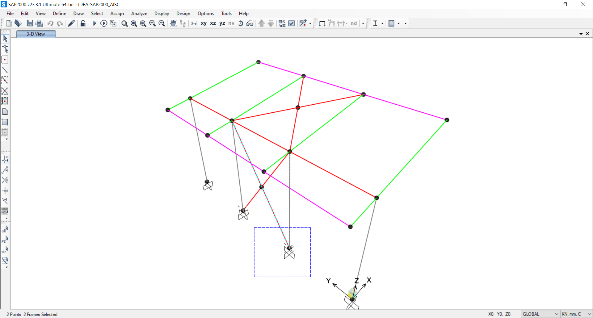 SAP2000 BIM link for the structural design of a steel connection (AISC ...
