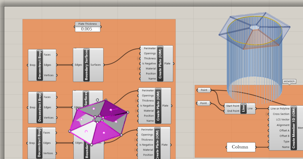 Grasshopper Api Link How To Import General Plates And Beams Idea