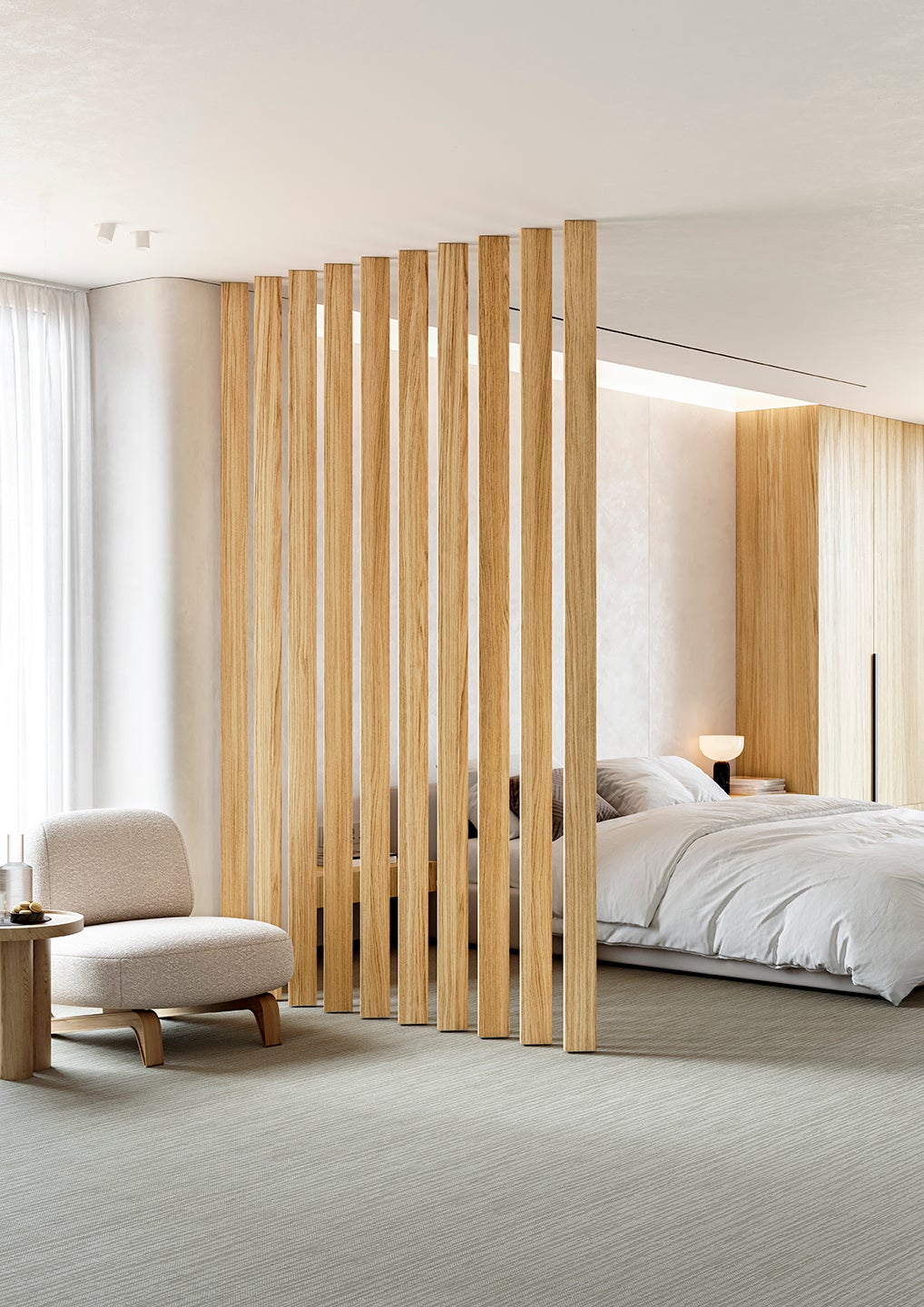 Astrata Slats: Wood Touch for Versatile Interior Design
